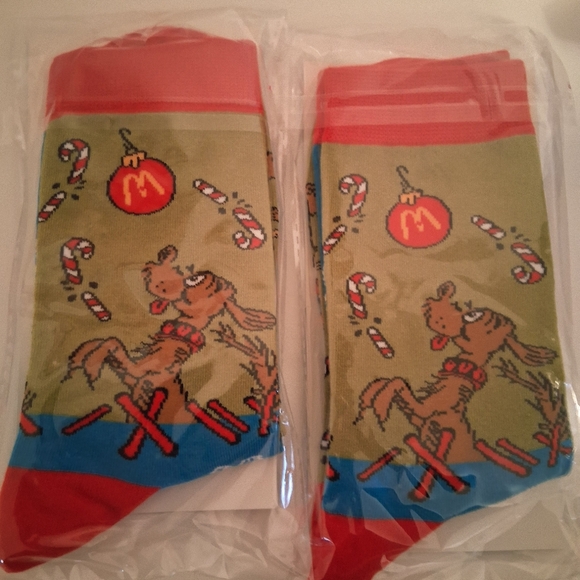 McDonald's | Underwear & Socks | Mcdonalds Festive Grinch Socks | Poshmark